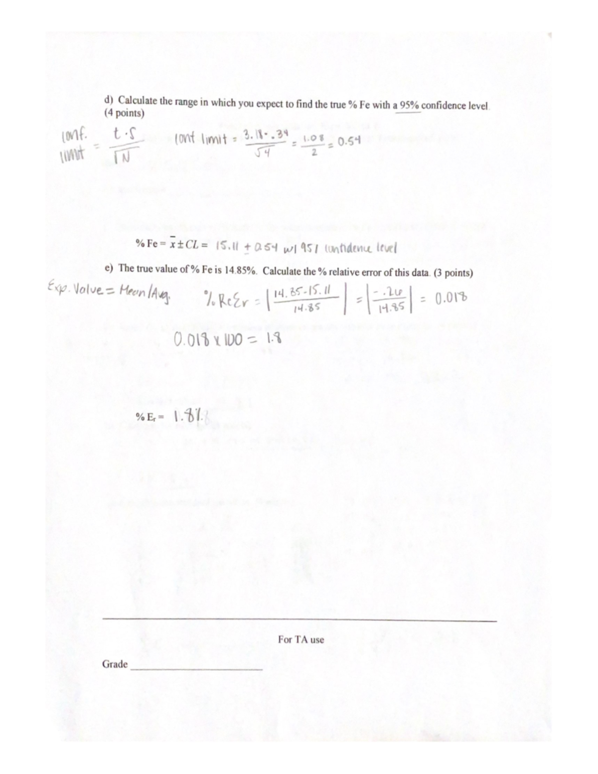 CHEM 207 Exp 1 Pre Lab - Please refer to this document if you would ...