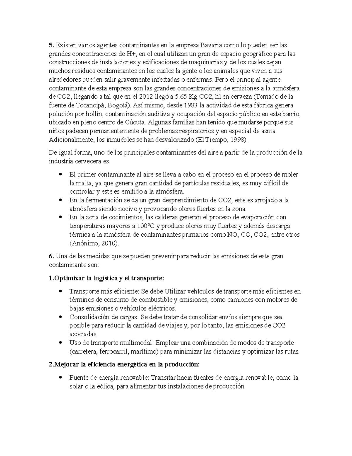 Bavaria-5 y 6 - ewfwef - Existen varios agentes contaminantes en la ...