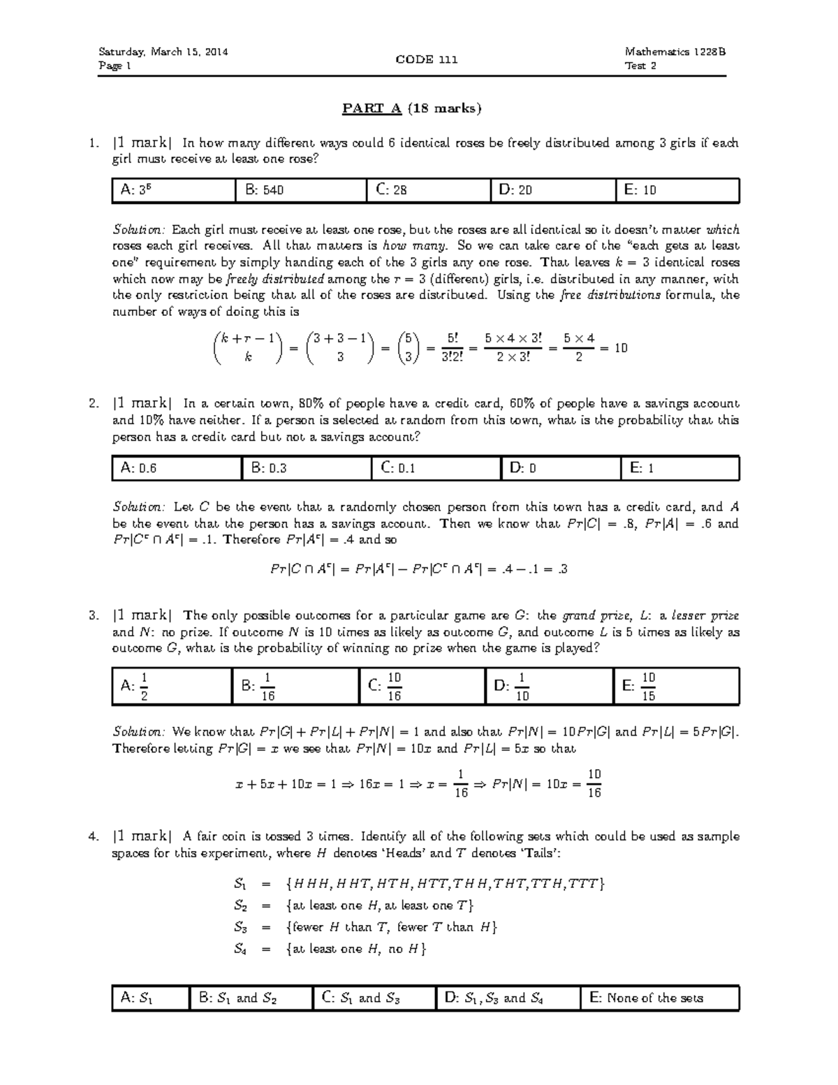 Midterm test 2 2014 - Practise test - Saturday, March 15, 2014 Page 1 ...