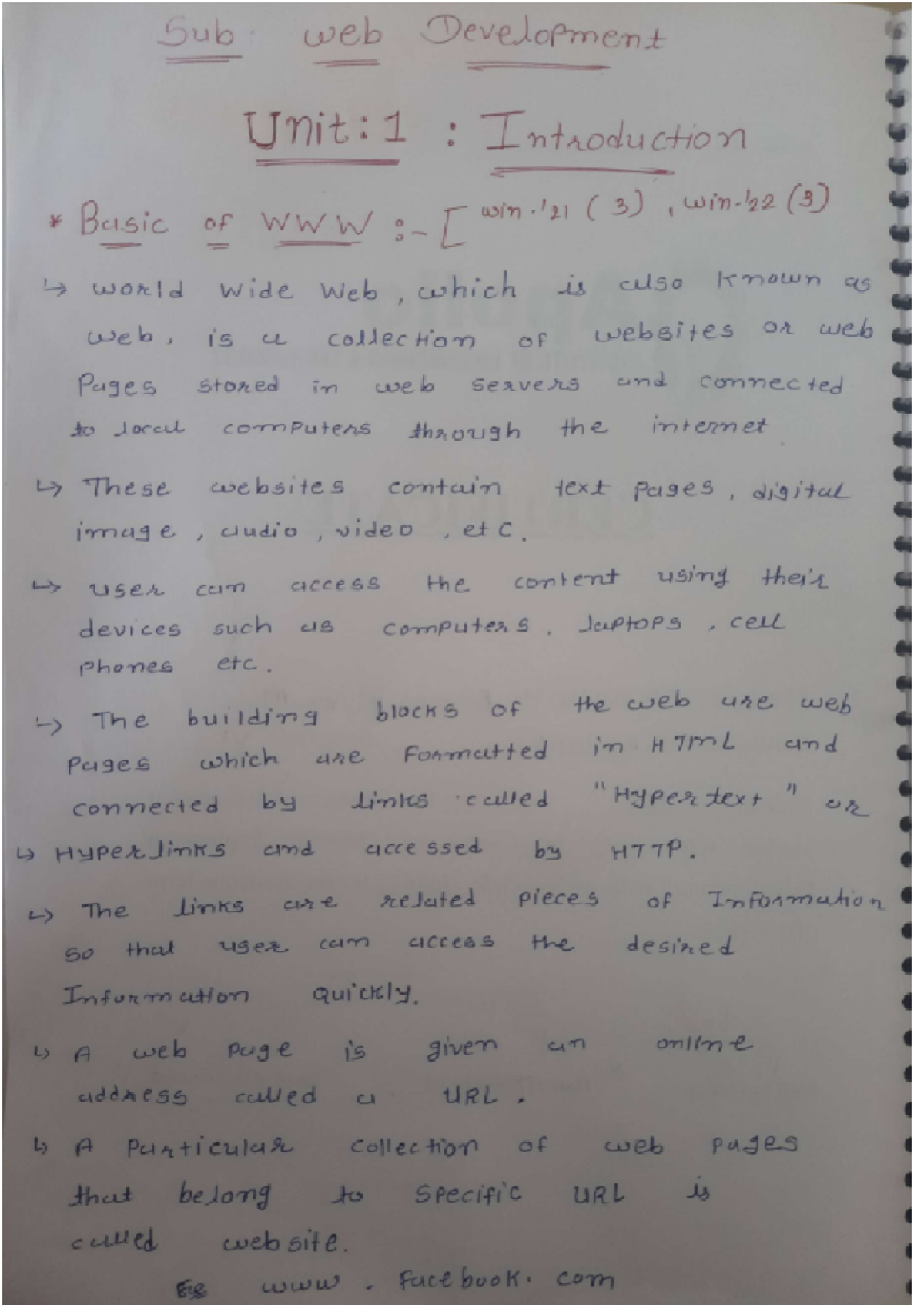 WD ALL Units Notes - Web Programming - Studocu