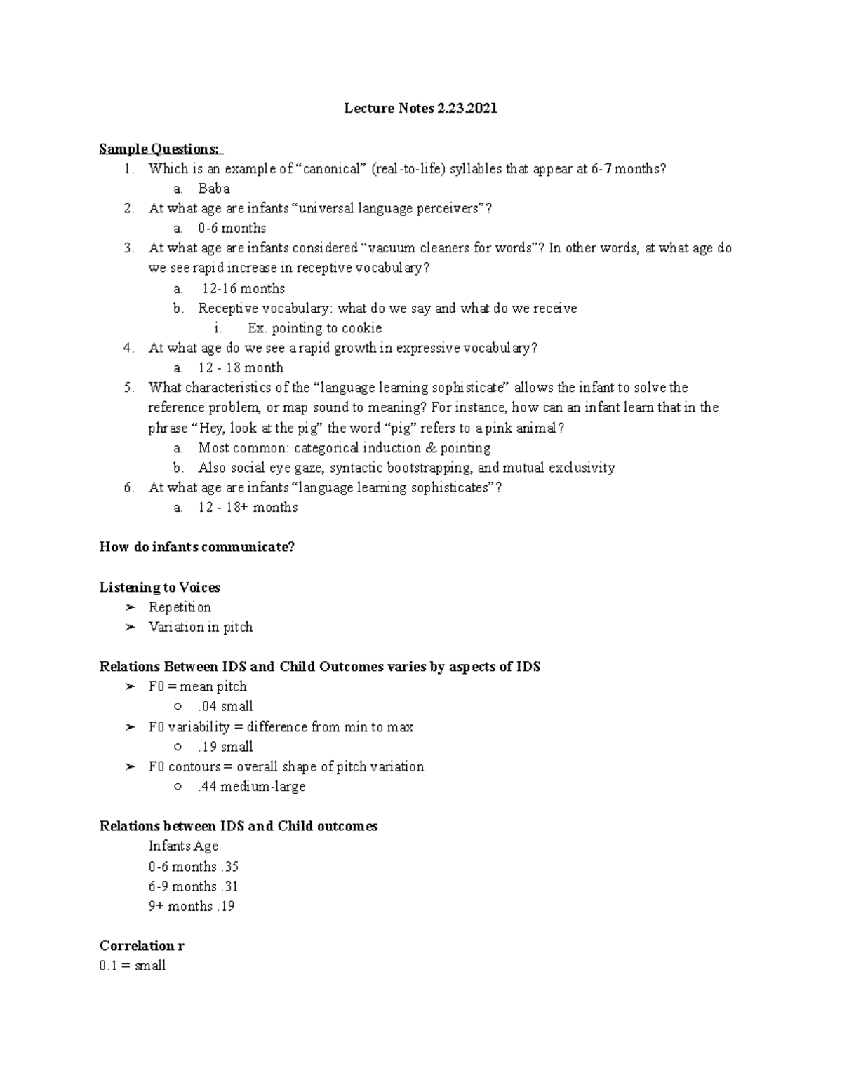 Lecture Notes 2 Sample Questions 1 Which Is An Example Of