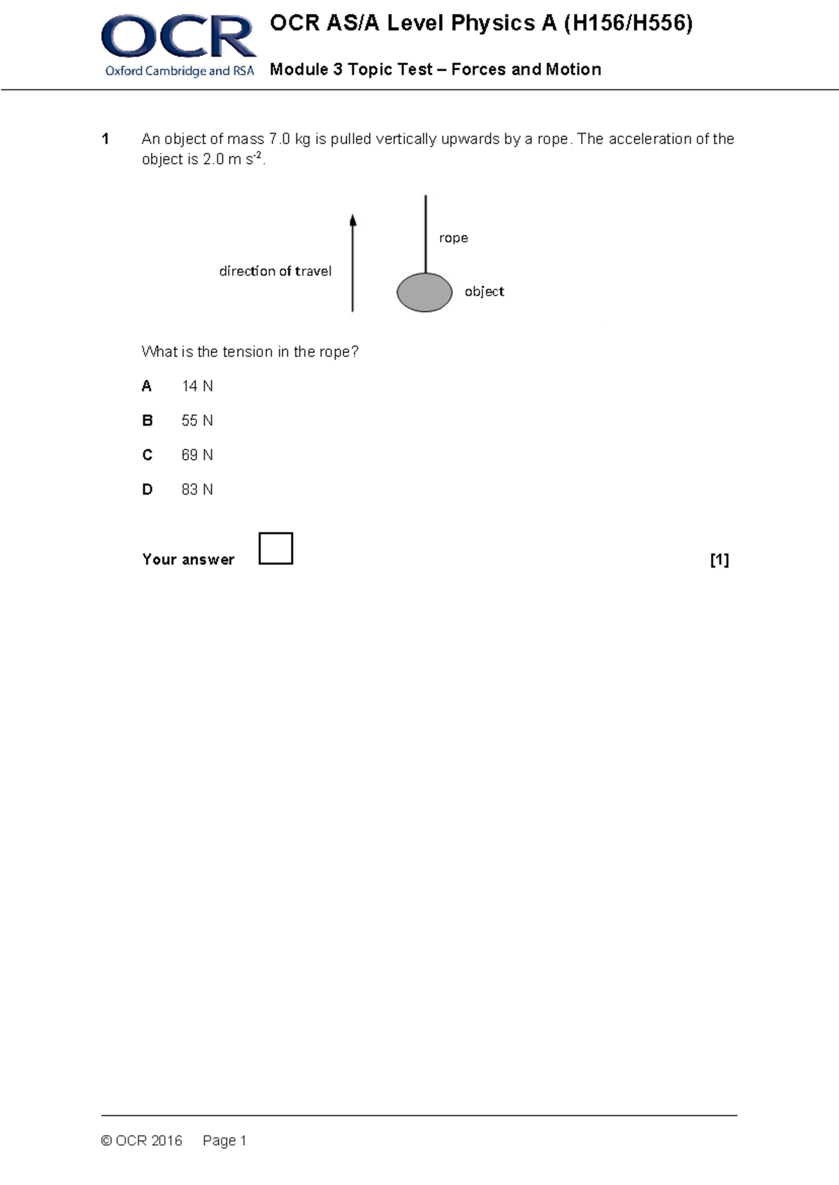 702756-topic-test-forces-and-motion - Module 3 Topic Test – Forces and ...