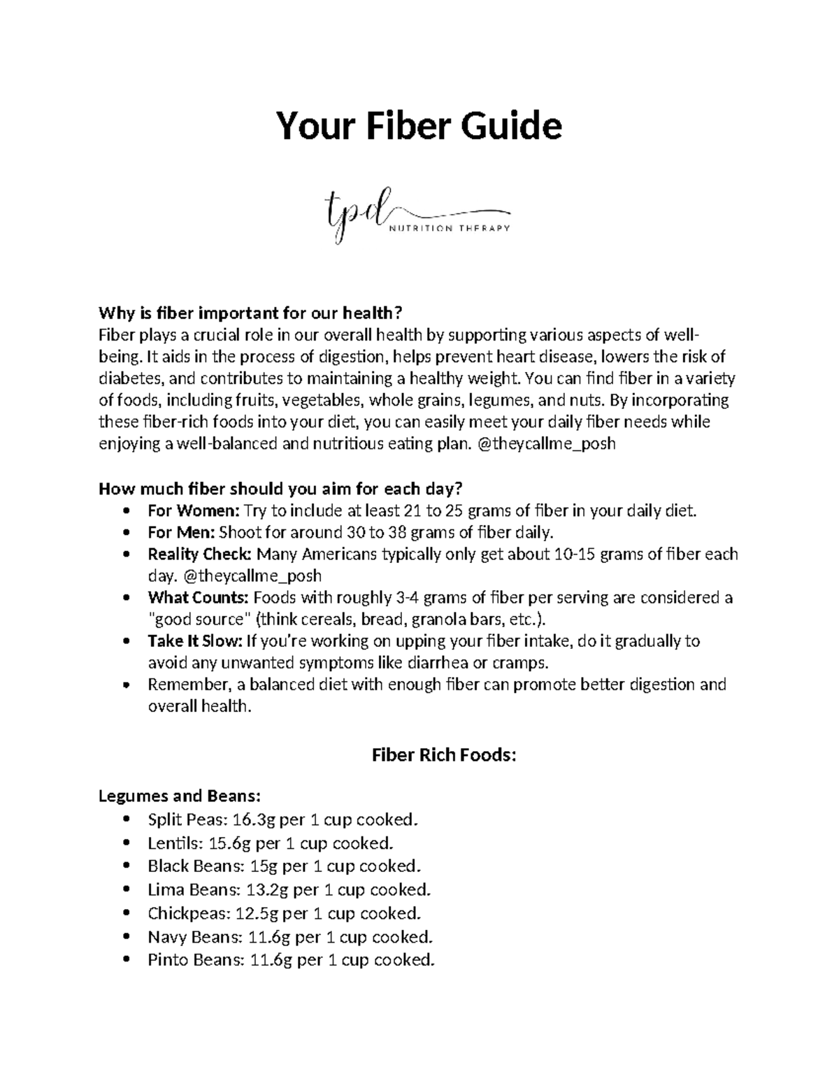 Fiber and Health: Essential Guide for Daily Intake - Your Fiber Guide ...