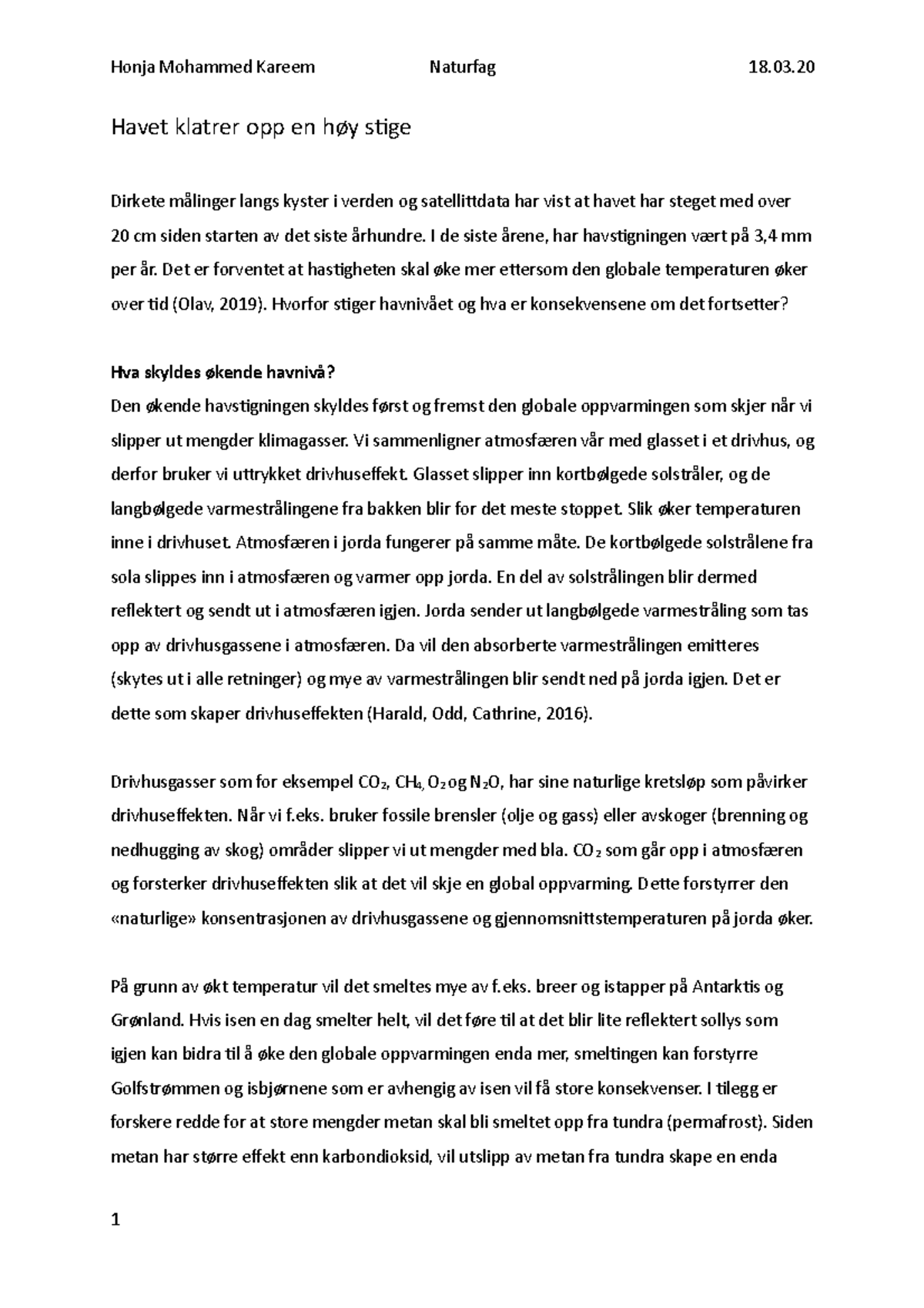 Havnivåstigning - Fagartikkel om havnivåstigning med fokus på ...