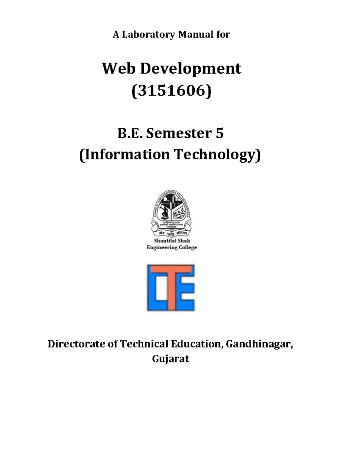 Wd6057 - Web devlopment practical - A Laboratory Manual for Web ...