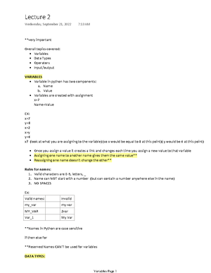 Lecture 7- Modifying Lists - Lecture 6 Review string Methods strings ...