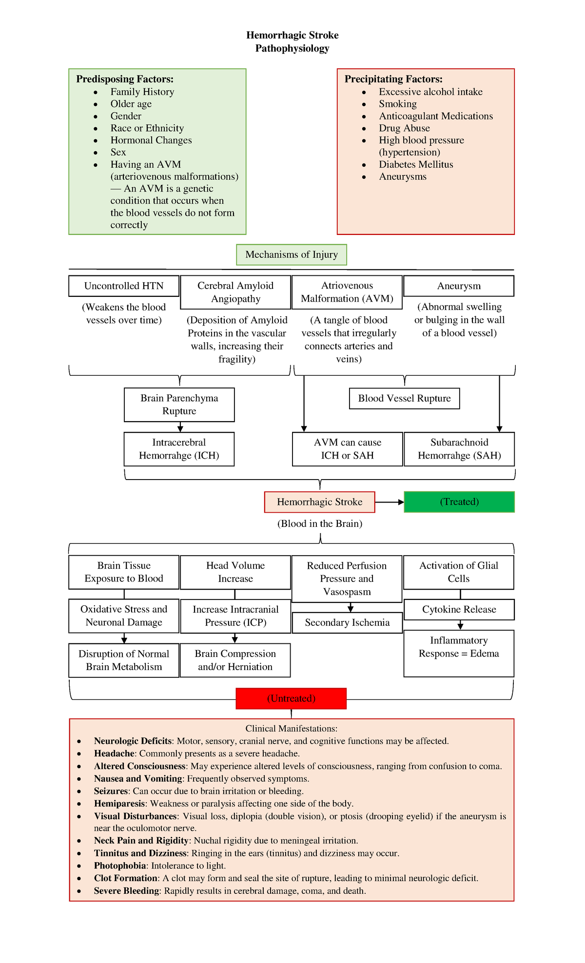 Hemorrhagic-Stroke-Pathophysiology - Predisposing Factors: Family ...