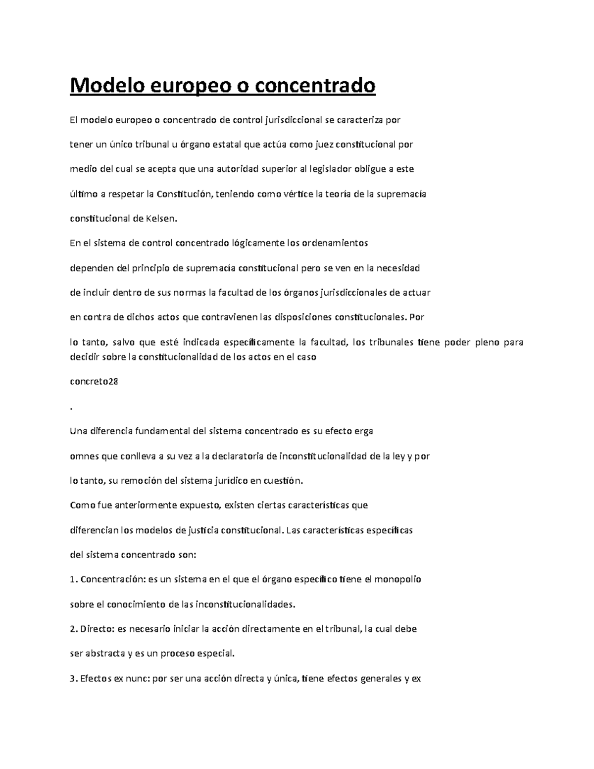 Modelo americano y europeo - Modelo europeo o concentrado El modelo ...