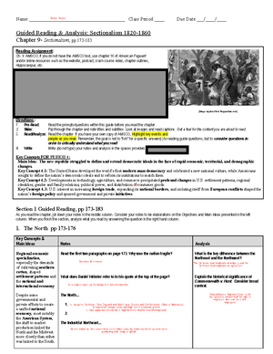 Apush Amsco Guided Reading chapter 1 (Answers) - Name: Andrew Son Class ...