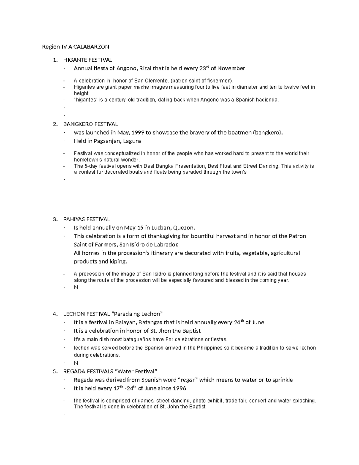 Region IV A Calabarzo 1 - Summary Reading In Philippine History ...