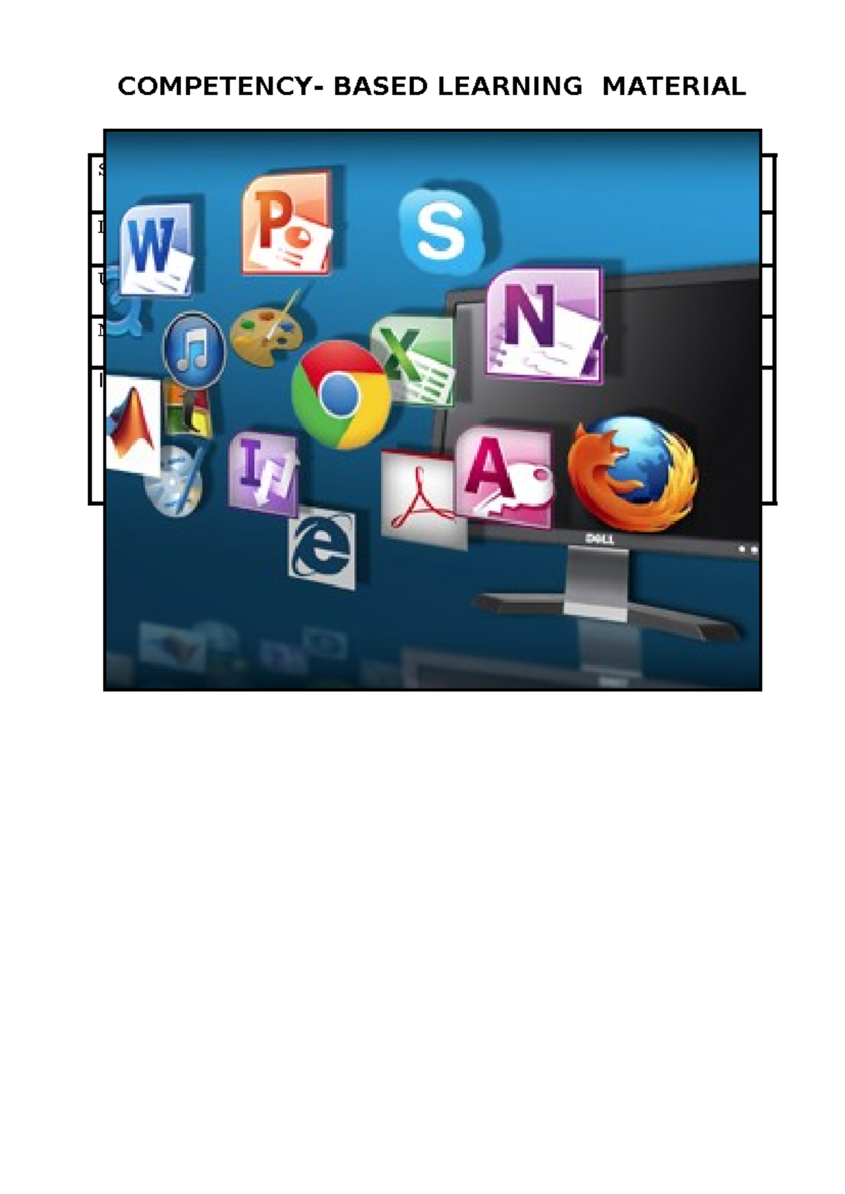 Perform Computer Operations - This module contains training materials ...