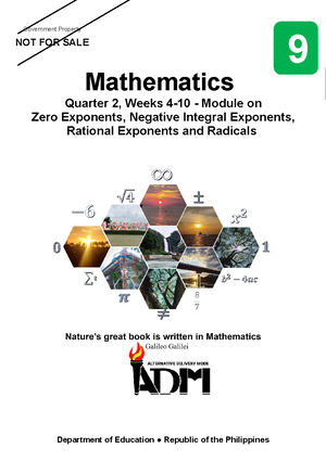 Math 9 Module 4 - Joint Variation - 9 Quarter 2 – Module IV JOINT ...