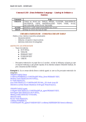 Memento Limbajul SQL - Limbajul SQL SQL(Structured Query Language) este ...