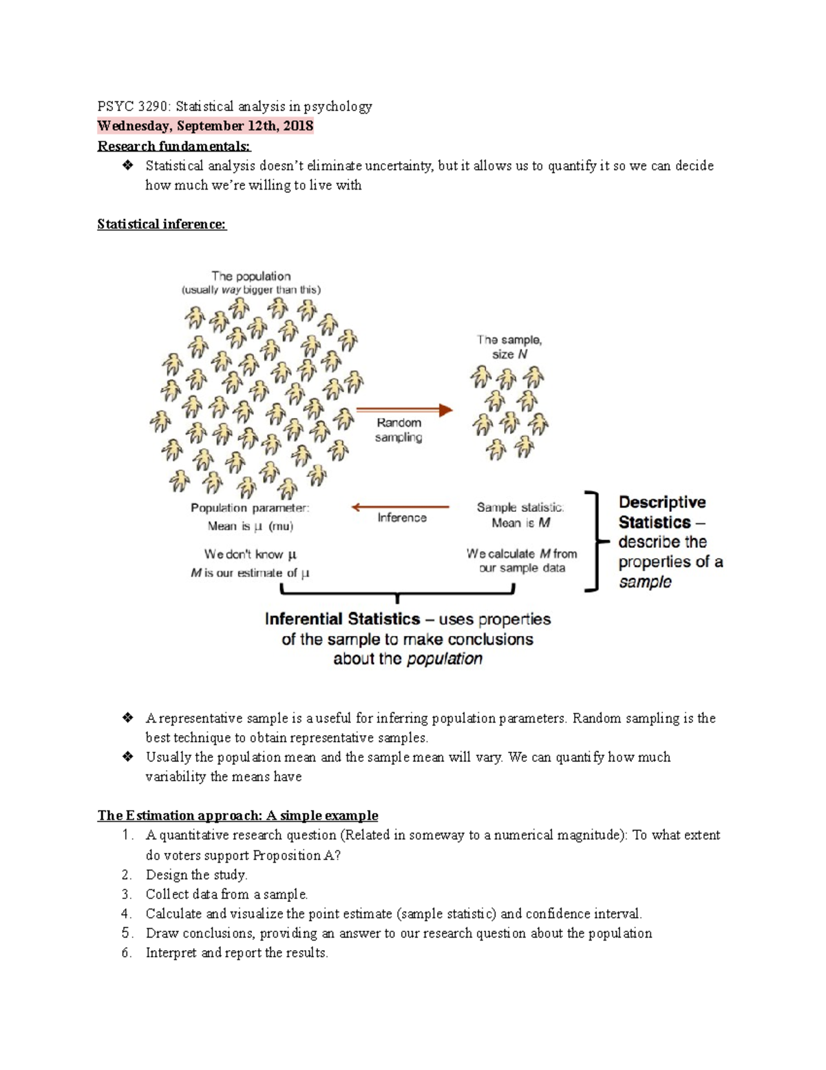 PSYC 3290 Statistical analysis - PSYC 3290: Statistical analysis in ...