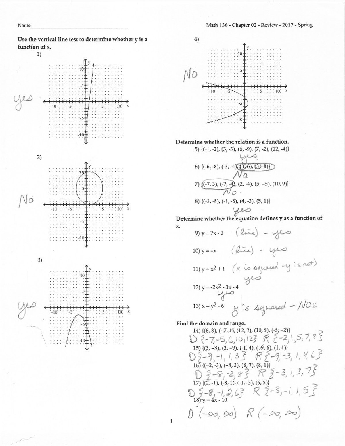 Math 136 Ch 2 Review Solutions MATH 136 Studocu
