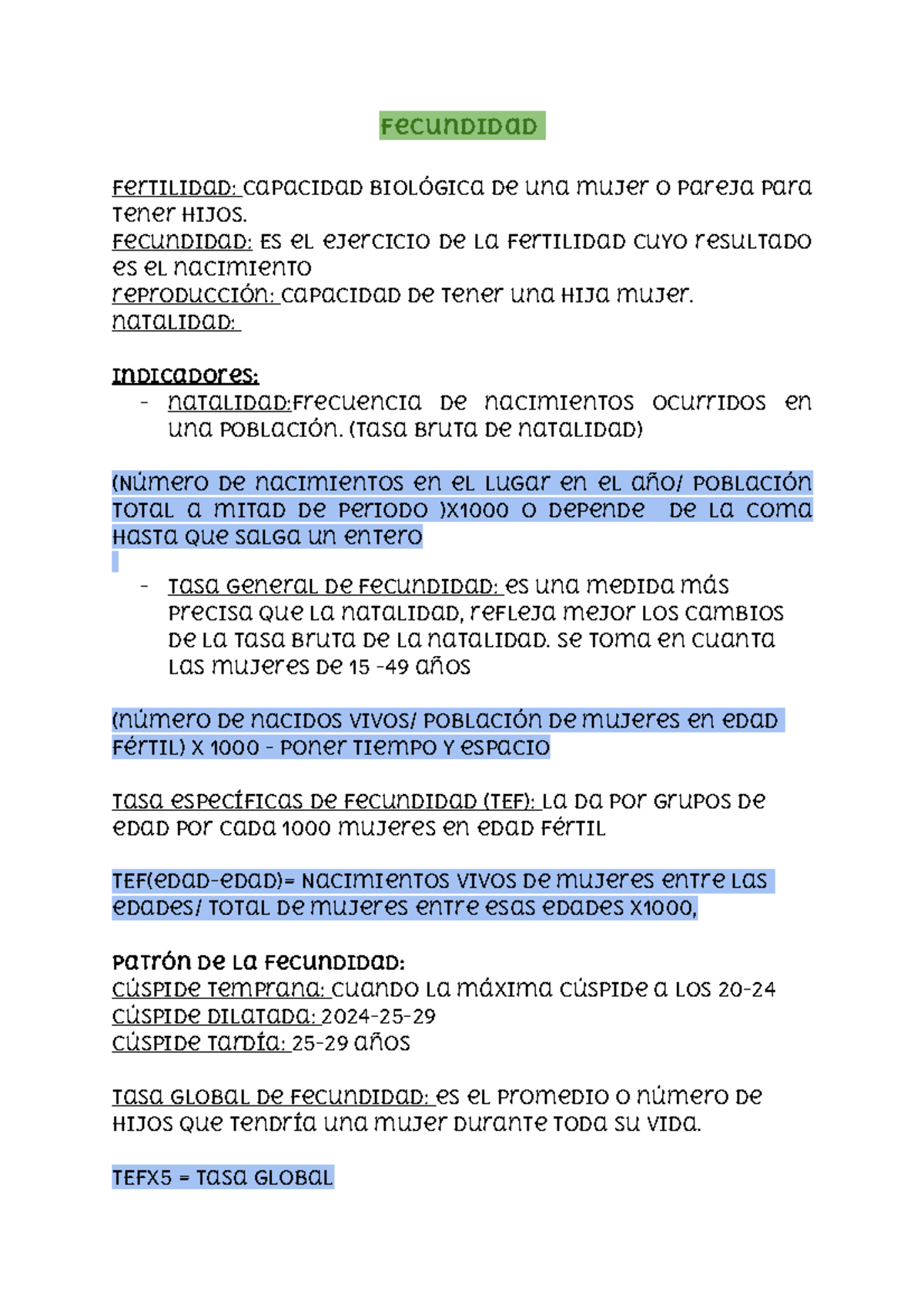 Fecundidad - Fecundidad fertilidad: capacidad biológica de una mujer o ...