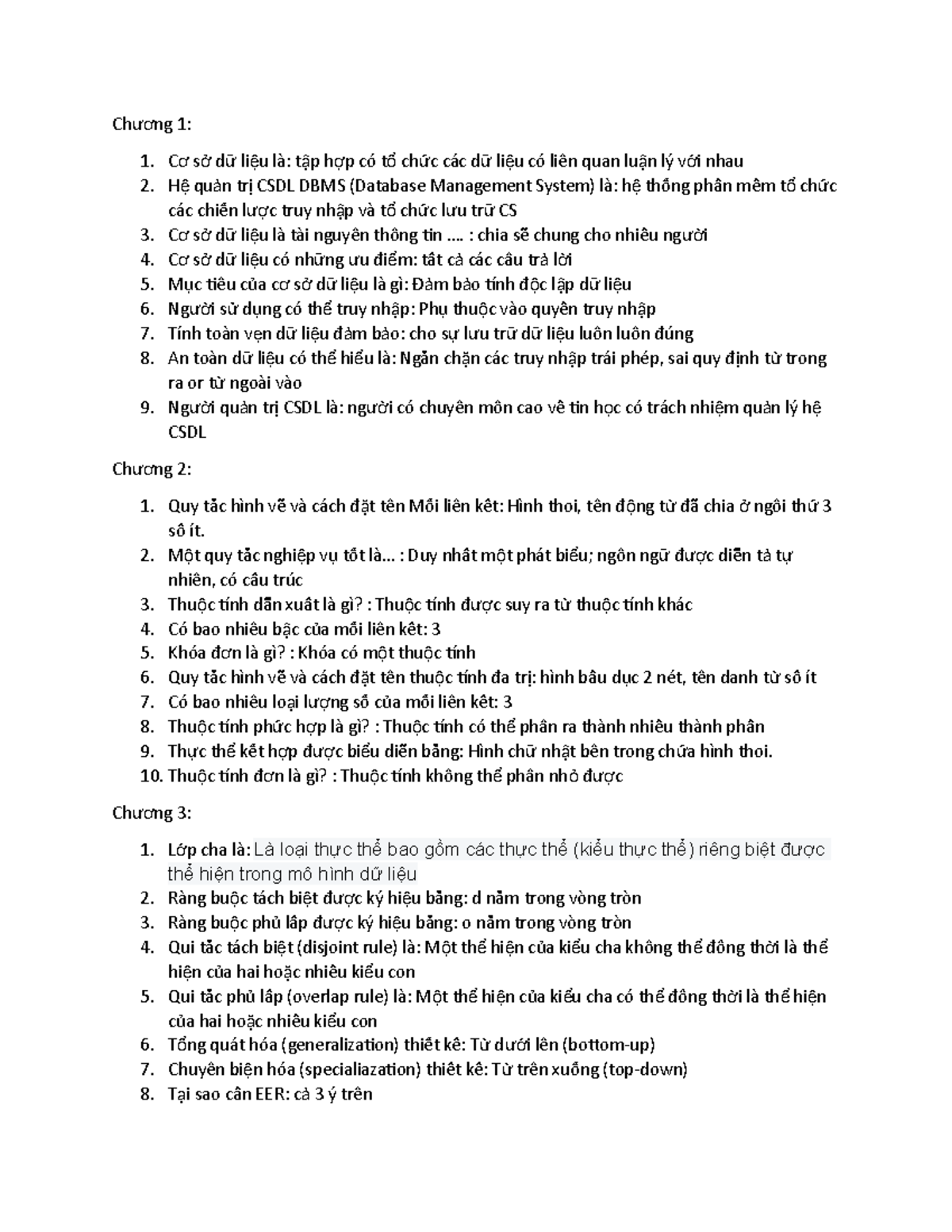 TN CSDL VL - à thì chỉ muốn có acc pre thui - Ch ng 1:ươ C s d li u là: t p h p có t ch c các d ...