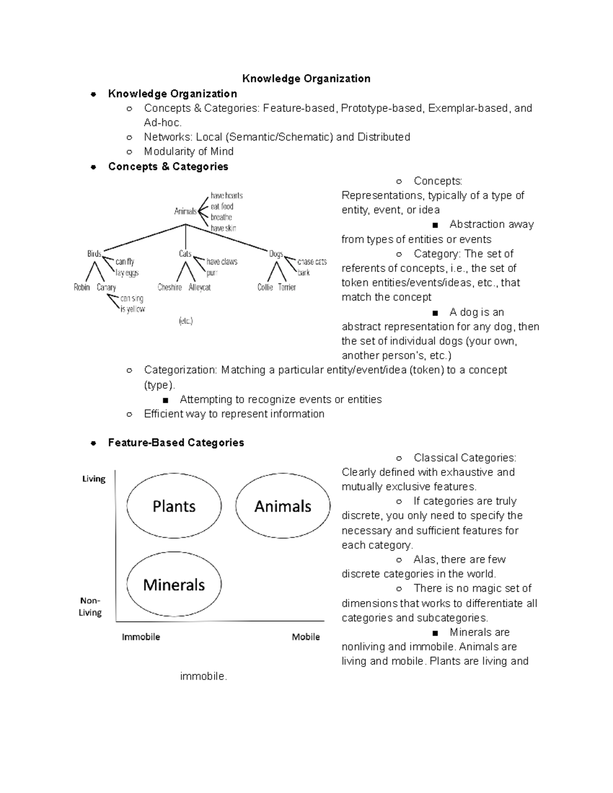 Cognition Module 8 - Knowledge Organization - Knowledge Organization ...