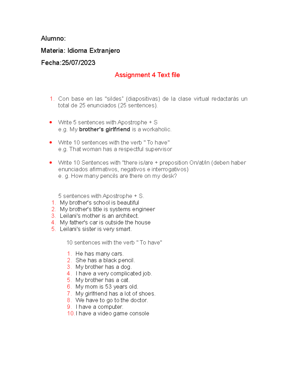 EA1 Assignment 4 Text file - Alumno: Materia: Idioma Extranjero Fecha:25/07/ Assignment 4 Text ...