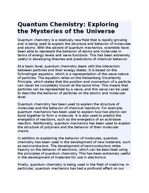 How Quantum Mechanics Has Shaped Our Understanding of Chemistry - This ...