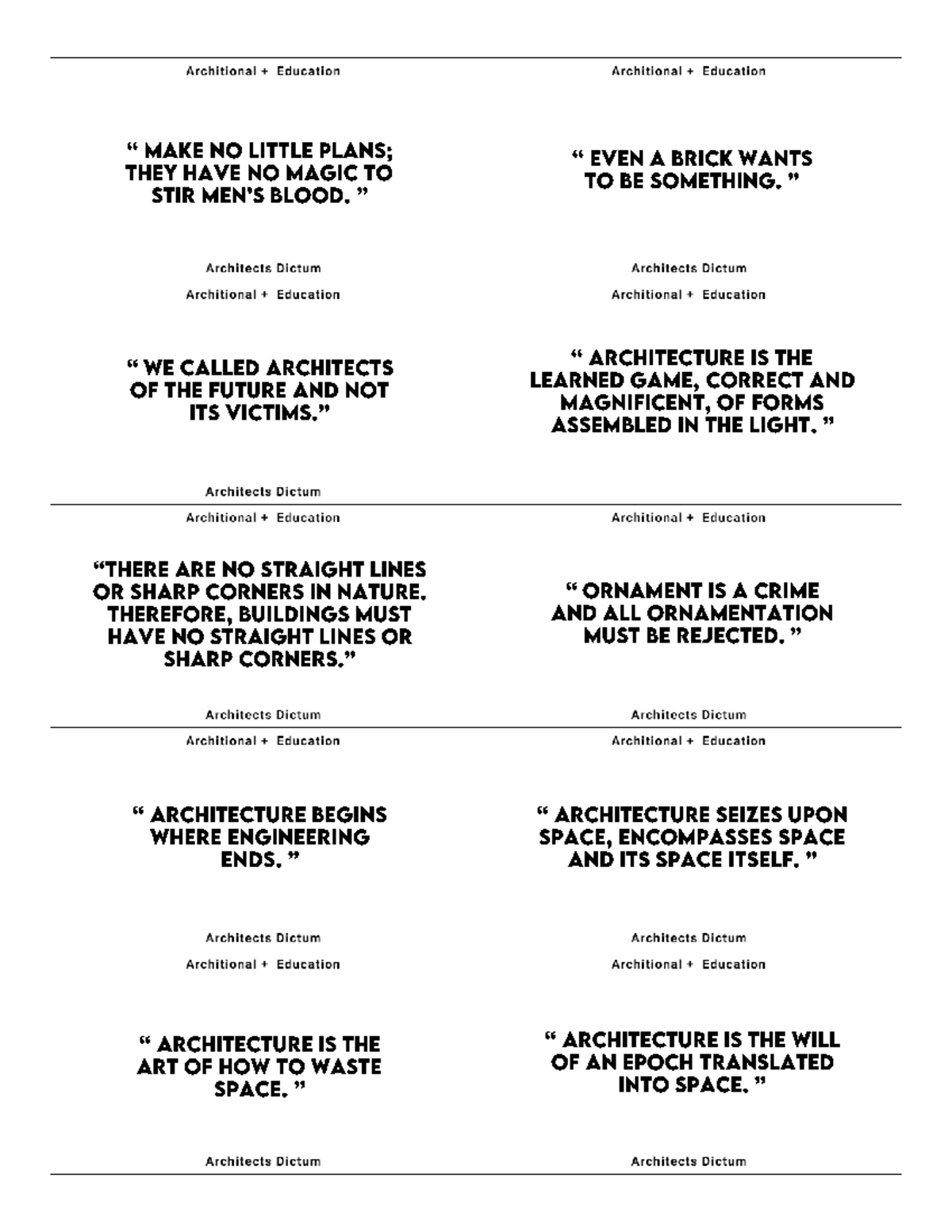 Dictum Front Architional - BS Architecture - Studocu