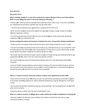 NU 318 Chapter 5 Case Study - NU 318 Chapter 5 CASE STUDY: Aamuun and Asad are refugees from ...