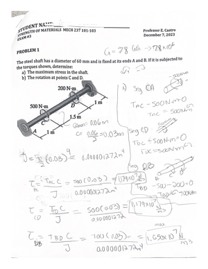 Lab 4 MECH 237 - Lab 4 - New Jersey Institute of Technology Experiment ...
