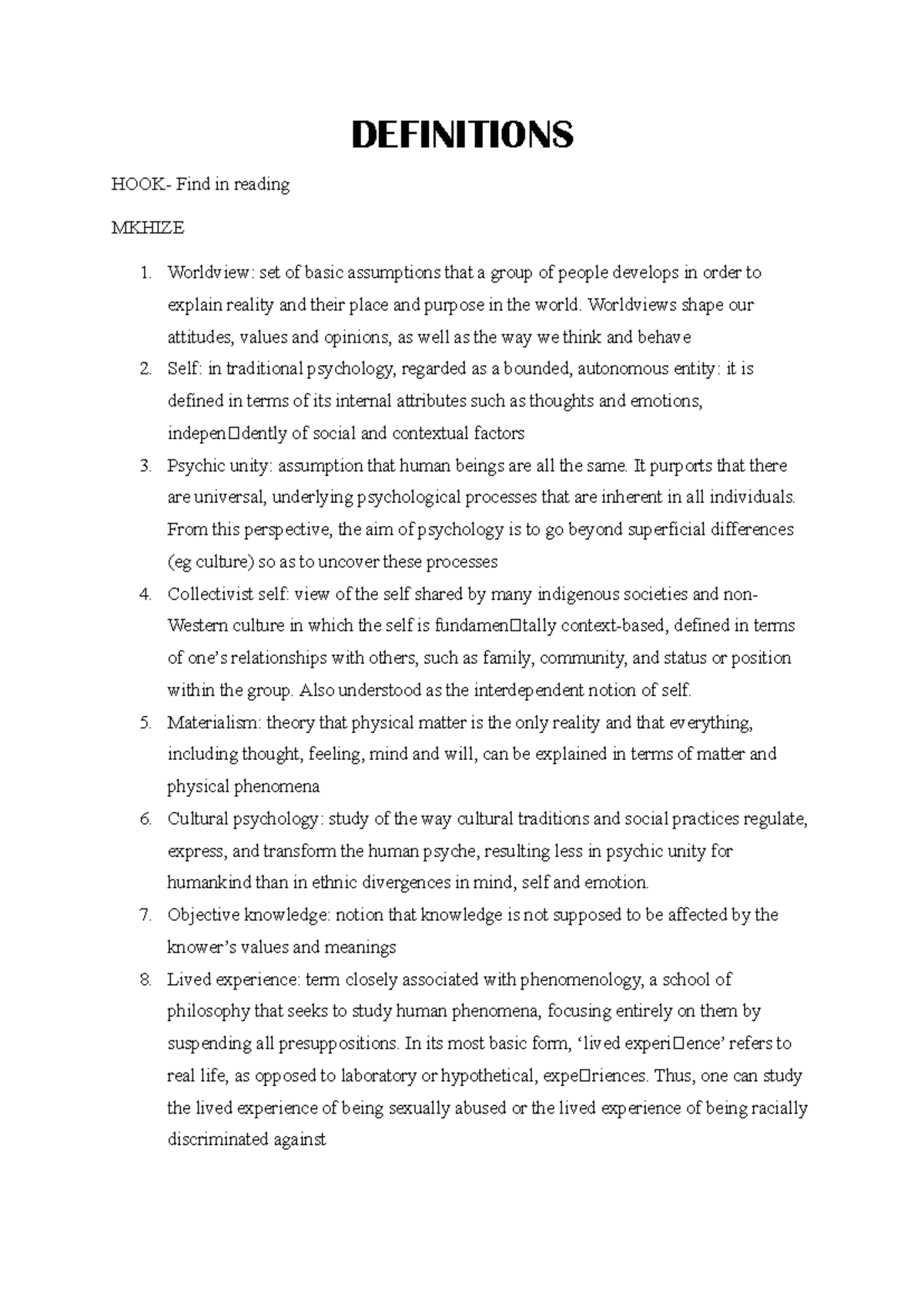 CSP EXAM Definitions - CSP Notes - DEFINITIONS HOOK- Find in reading ...