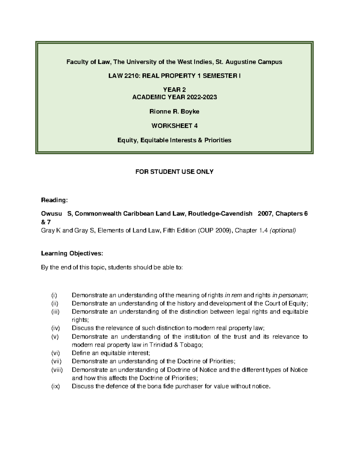 6C8C05AC-C194-40C9-A321-5815392 BC178.LAW2210-Worksheet 4 Equity ...