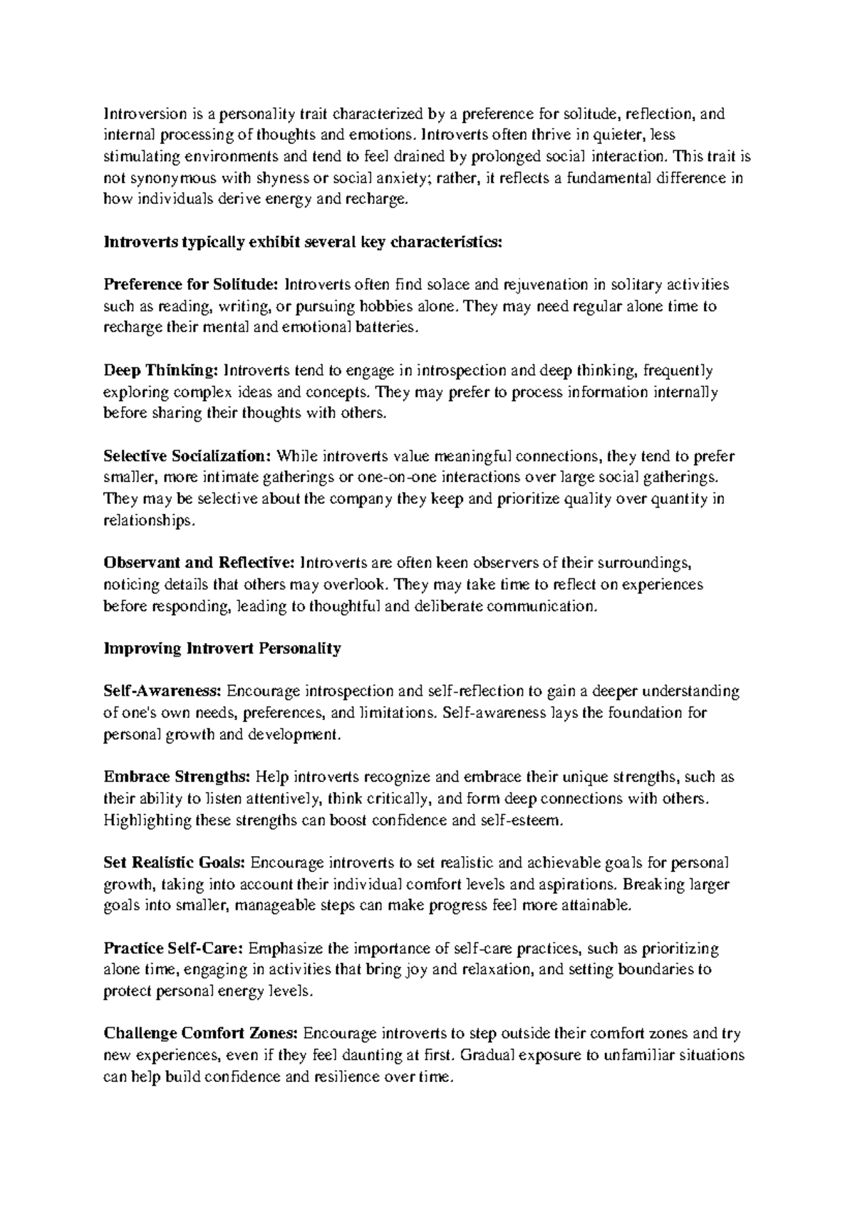 Introversion - Characteristics of introverts, How to improve Introvert ...