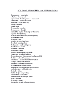 New french speaking - AQA FRENCH GCSE GENERAL CONVERSATION PRACTICE ...