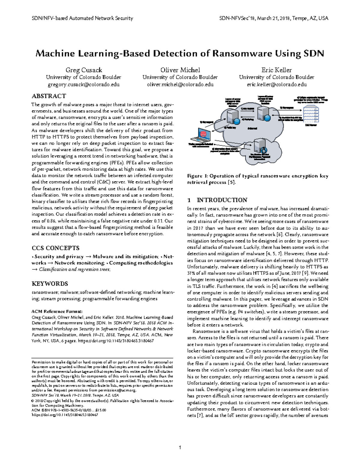 Ml-ransomware-sdnnfvsec 18 - Machine Learning-Based Detection of ...