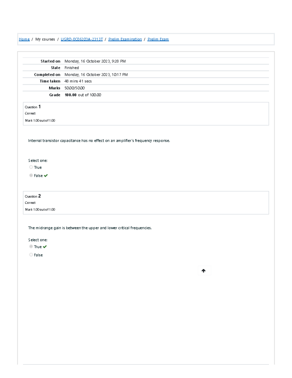 Prelim Lec Exam - Home / My courses / UGRD-ECE6203A-2313T / Prelim ...