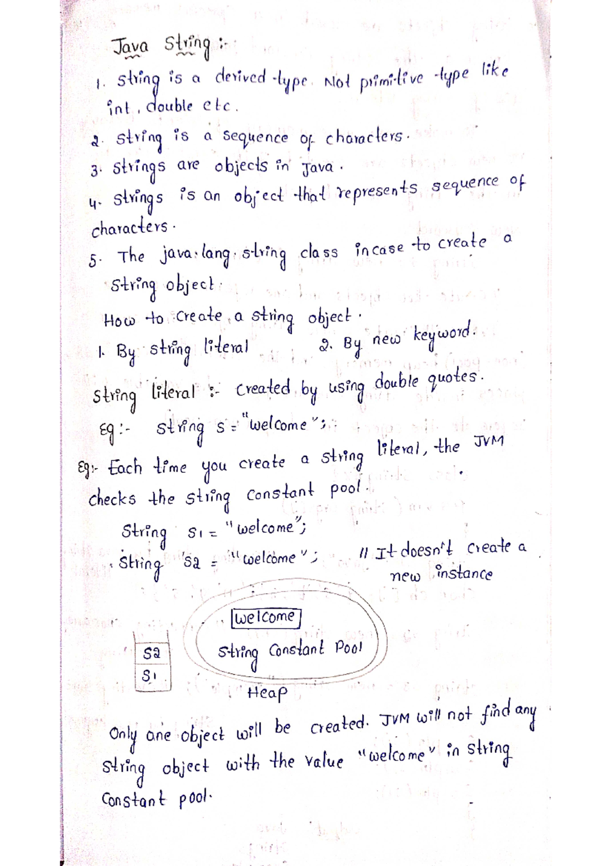 JAVA- 5th Unit- Strings - opearating systems - Studocu