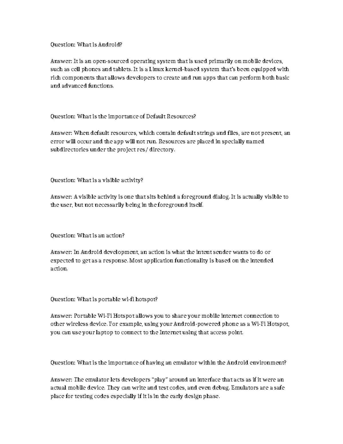 Aesthesis bowheads bludgeoning - Question: What is Android? Answer: It ...