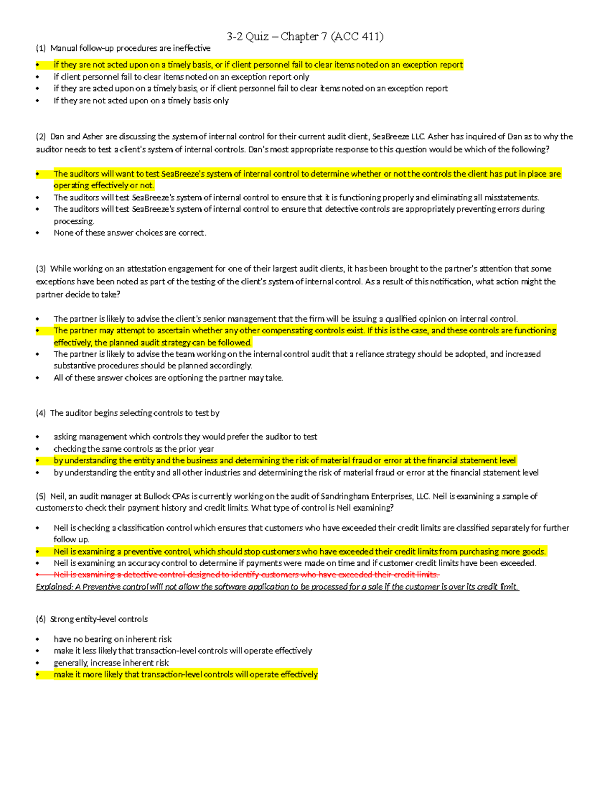 3-2 Quiz - 3-2 Quiz – Chapter 7 (ACC 411) - 3-2 Quiz – Chapter 7 (ACC ...