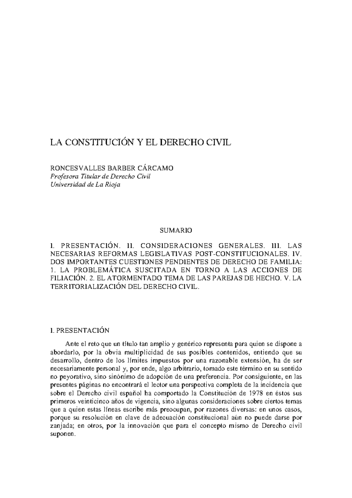 Dialnet-La Constitucion YEl Derecho Civil-913085 - LA CONSTITUCIÓN Y EL ...