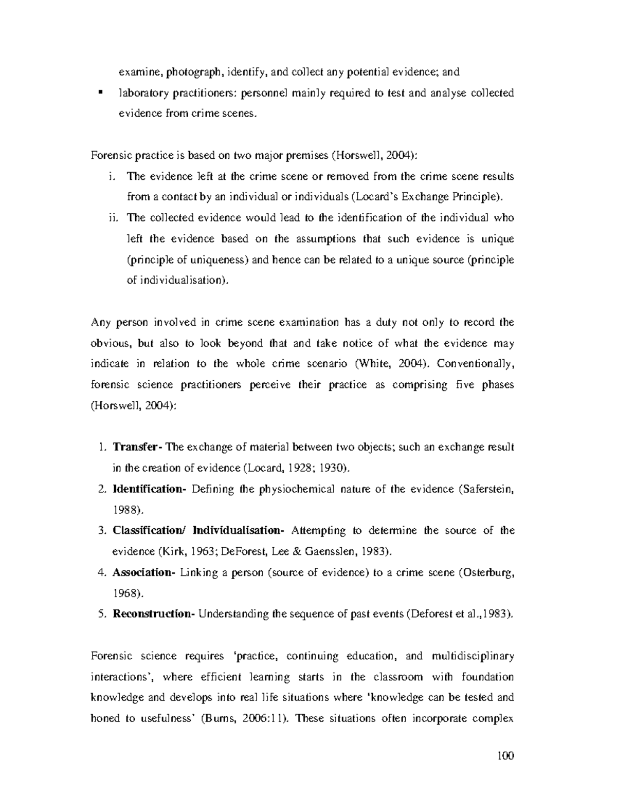 Forensic Science-27 - Notes - 100 examine, photograph, identify, and ...