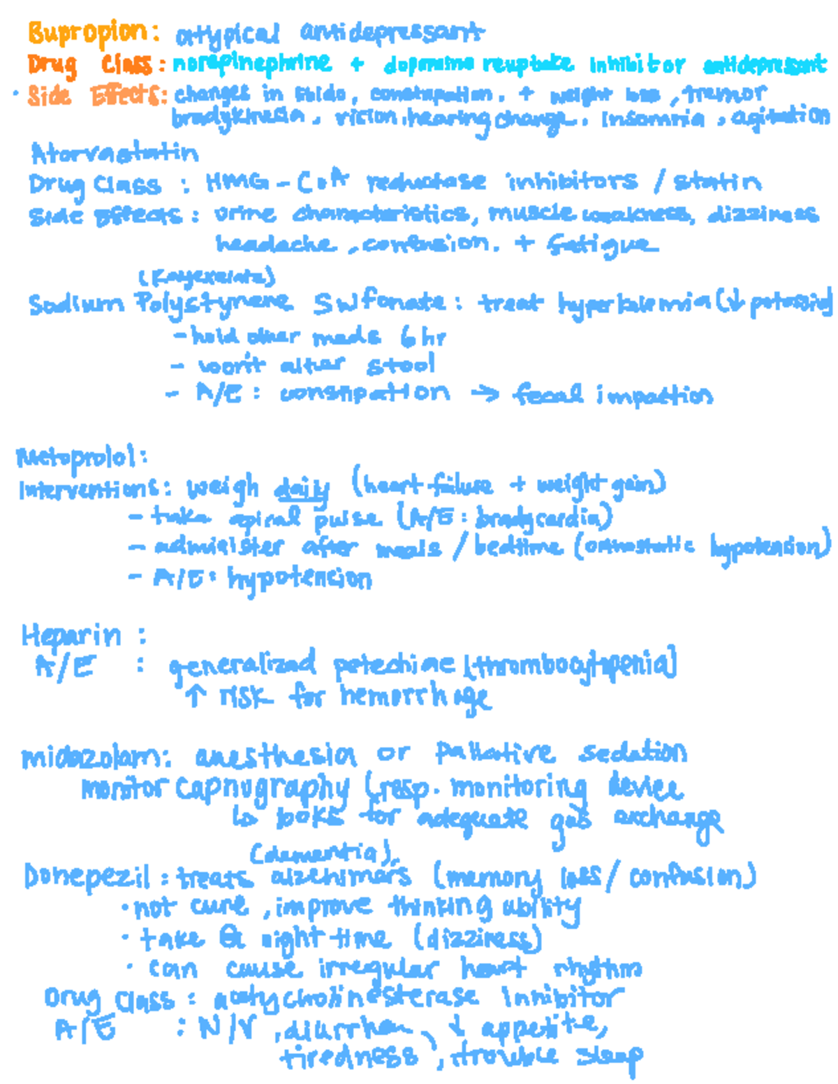 Pharm Study - Bupropion: atypical antidepressant Drug class ...