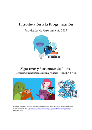 Teórico completo - Tema 1: Introducción a la programación Algoritmos y Estructuras de Datos I ...