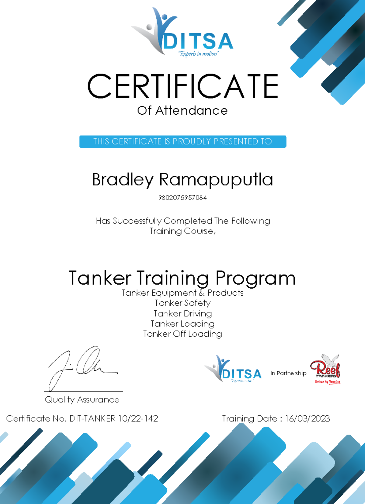 Null - COS783 - CERTIFICATE Of Attendance THIS CERTIFICATE IS PROUDLY ...