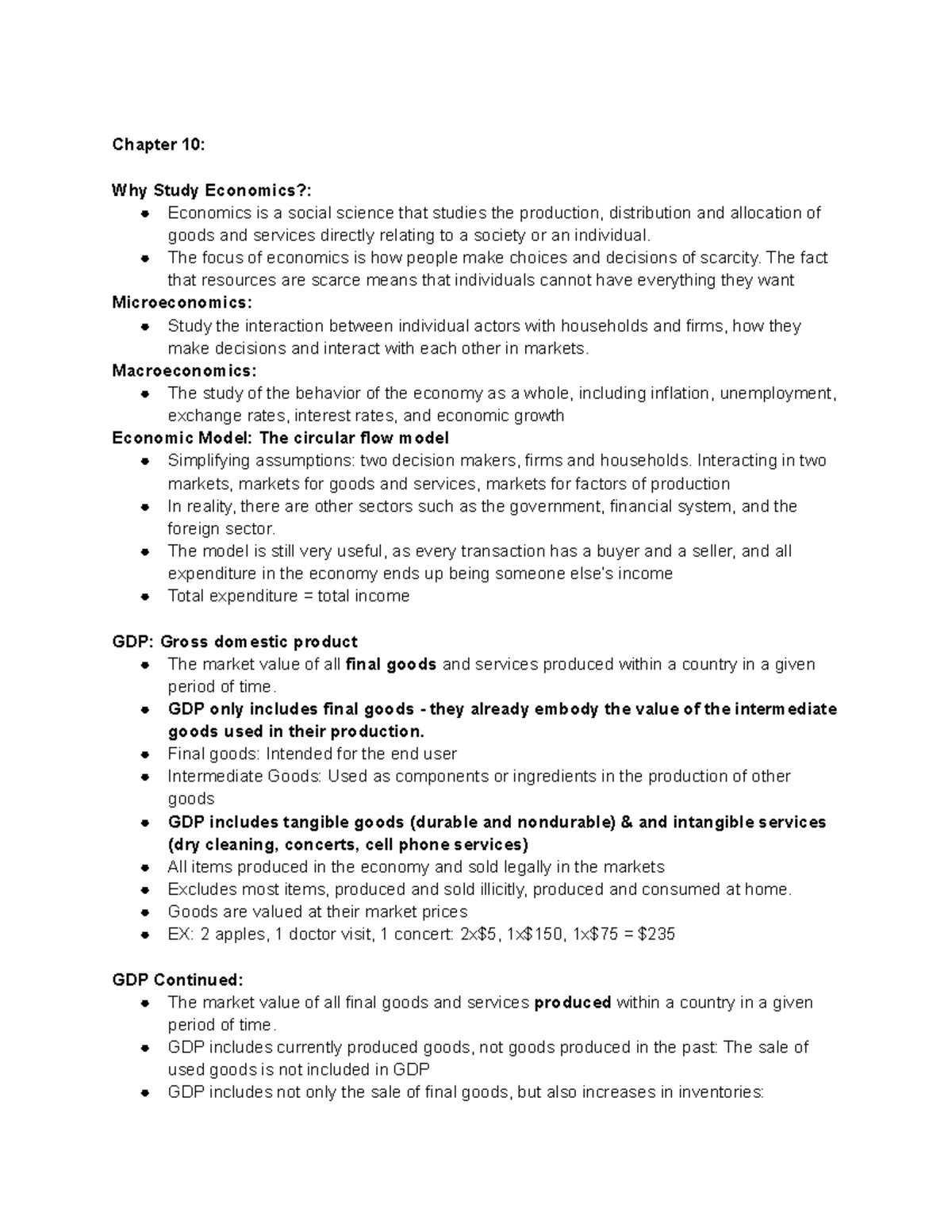 Econ 20A chapt 10 - Prof. Mahsa Akbari - Chapter 10: Why Study ...