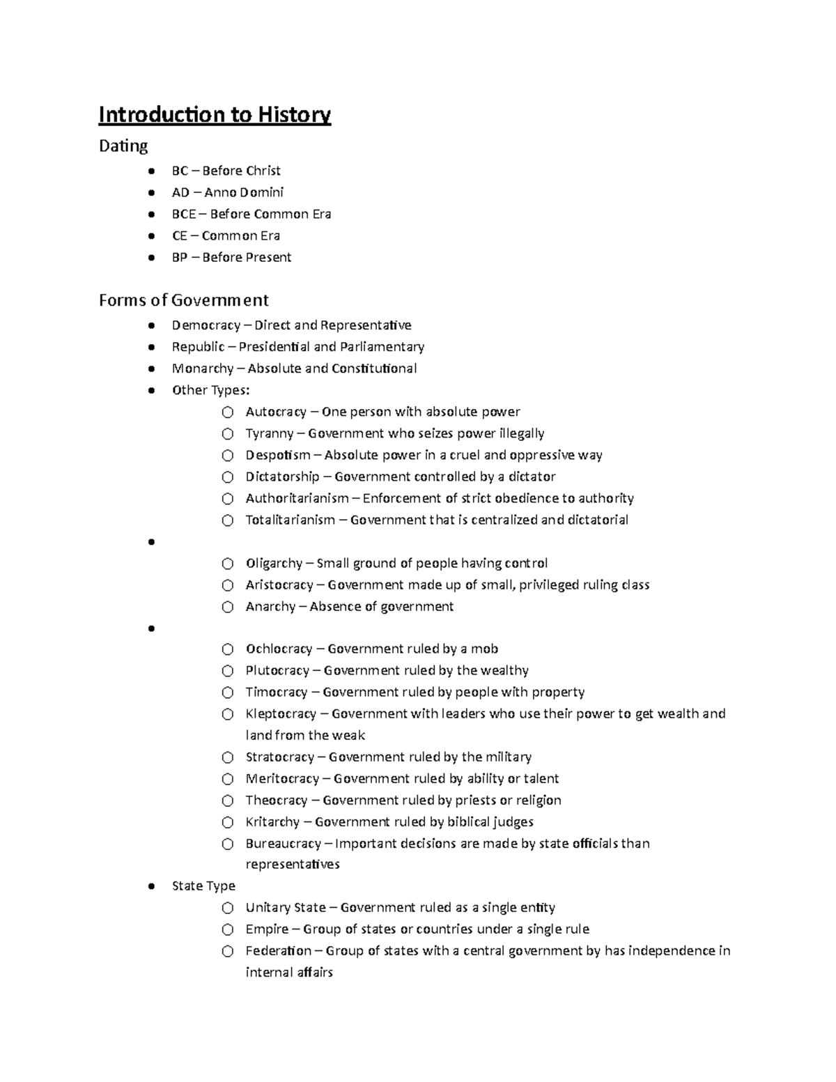 History 100 notes - Assignment Instructions - Introduction to History ...