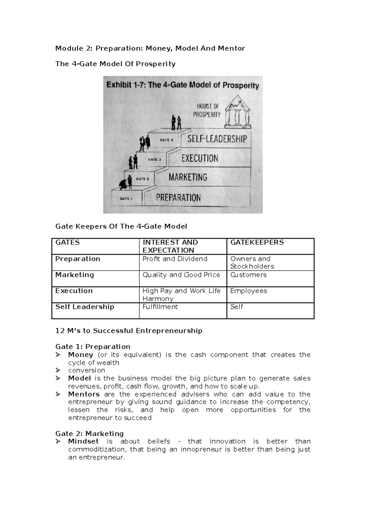 Preparation Money, Model And Mentor - Mentors are the experienced ...