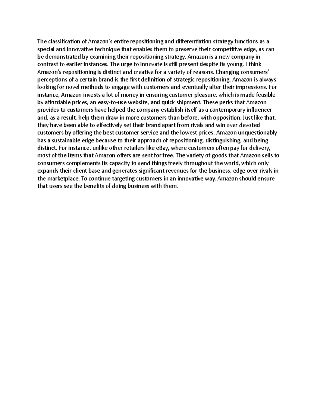 Blog (week 2) - SBM - The classification of Amazon's entire ...