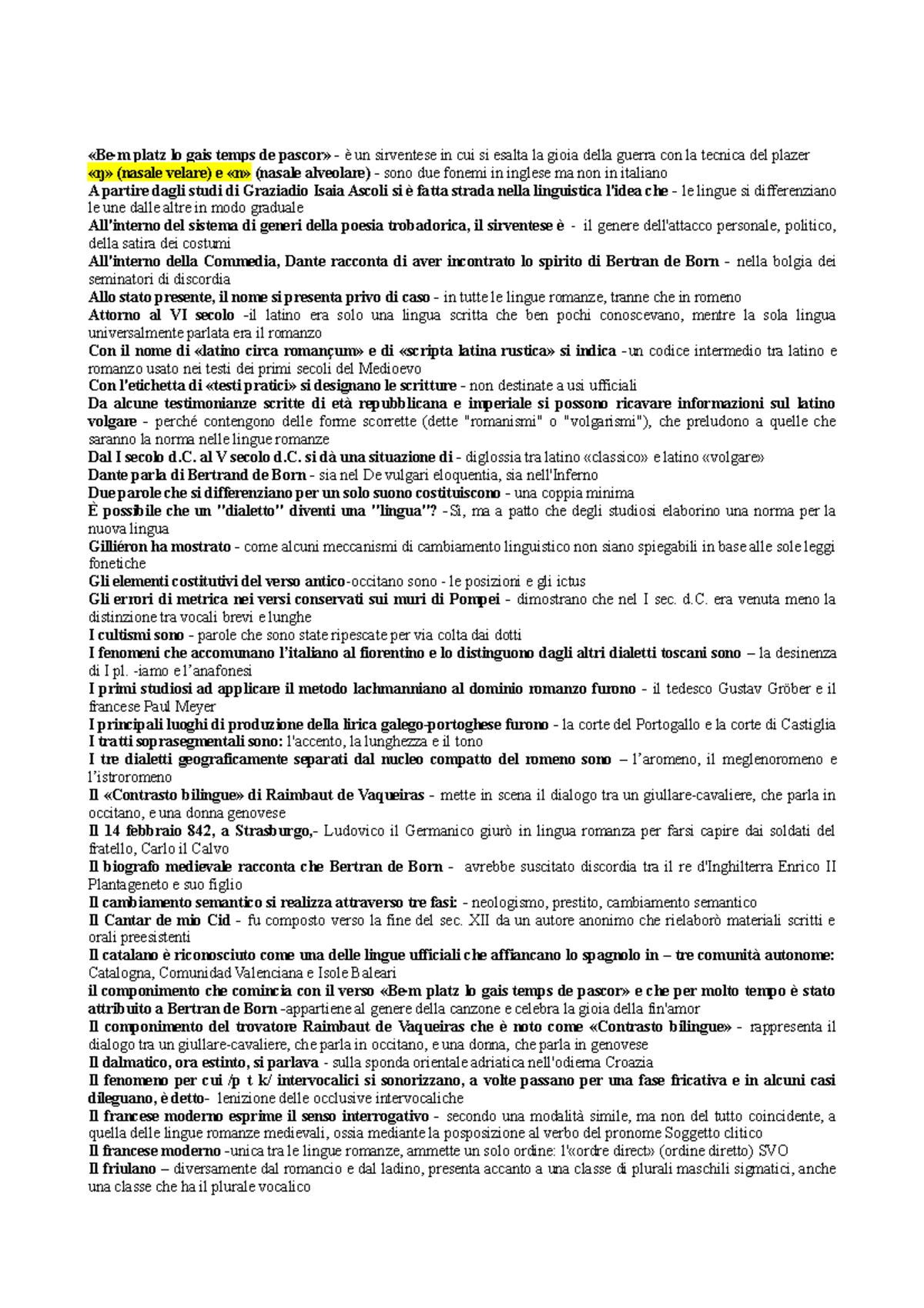 Filologia multiple - Paniere - «Be·m platz lo gais temps de pascor» - è ...