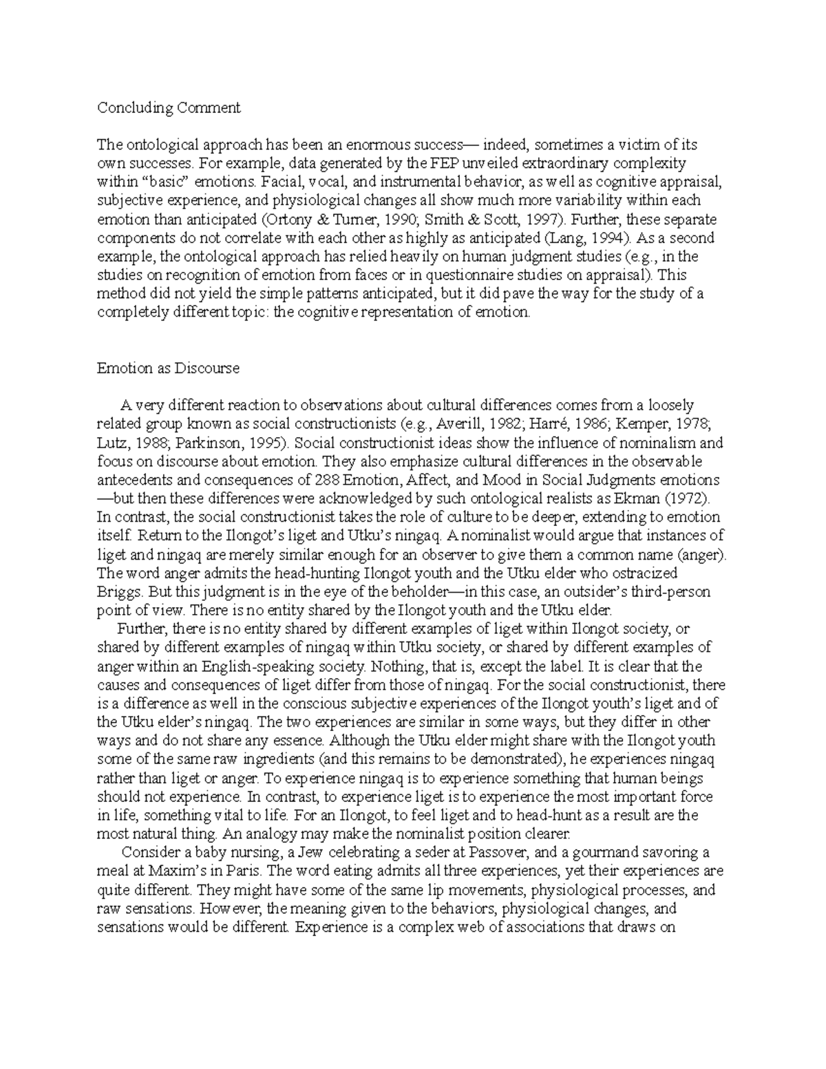 Concluding Comment - Concluding Comment The ontological approach has ...