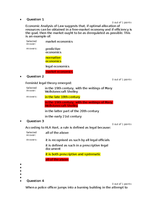 Week 2 workshop lecture - Week 2 workshop lecture The idea of law and ...