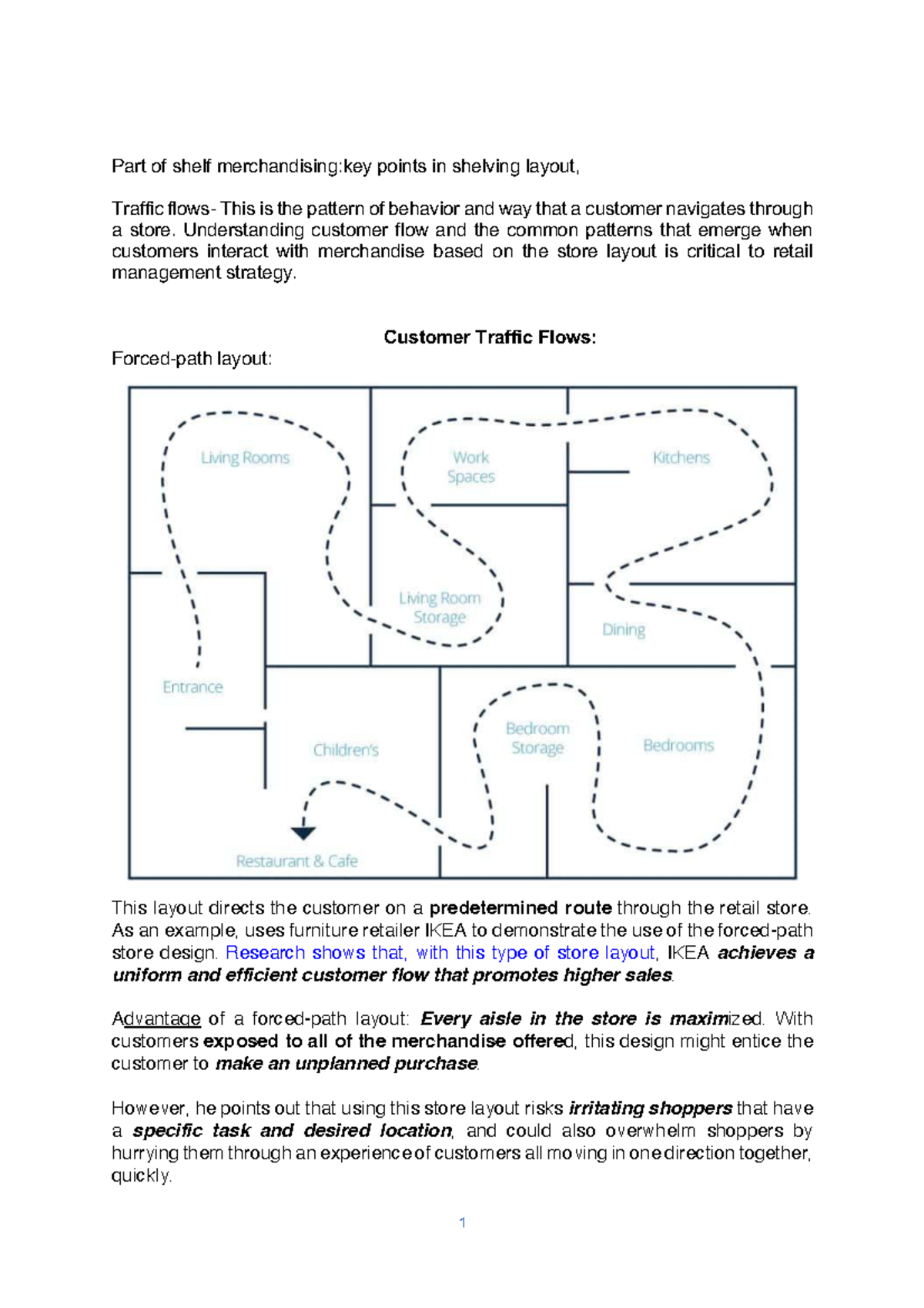 Customer Traffic Flows - Part of shelf merchandising:key points in ...