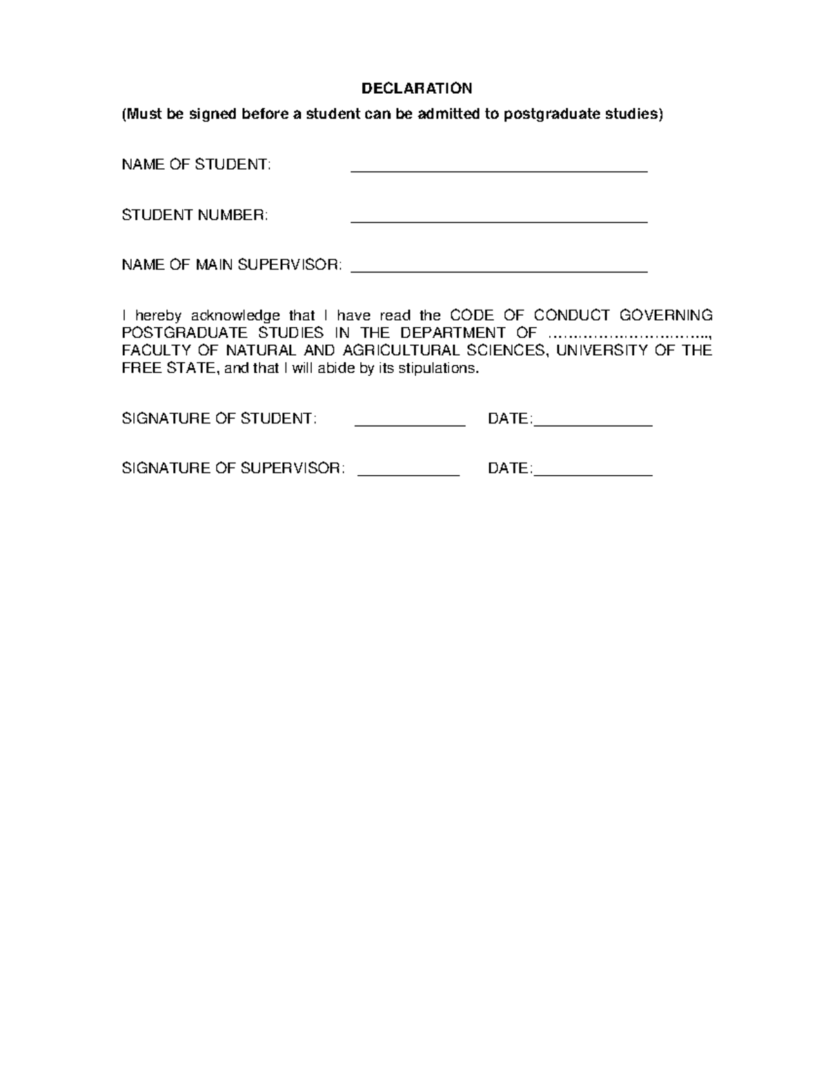 Declaration-569-eng - Declaration form for postgraduates - DECLARATION ...